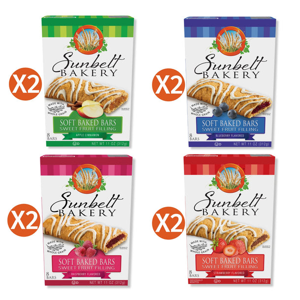 Breakfast Sampler (8 cartons, 64 bars) – Sunbelt Bakery Store